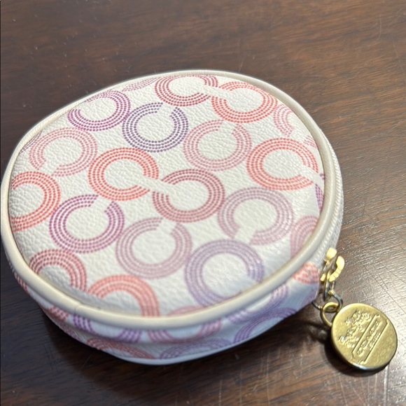 Coach | Bags | Coach Round Coin Purse Monogram Multicolor | Poshmark